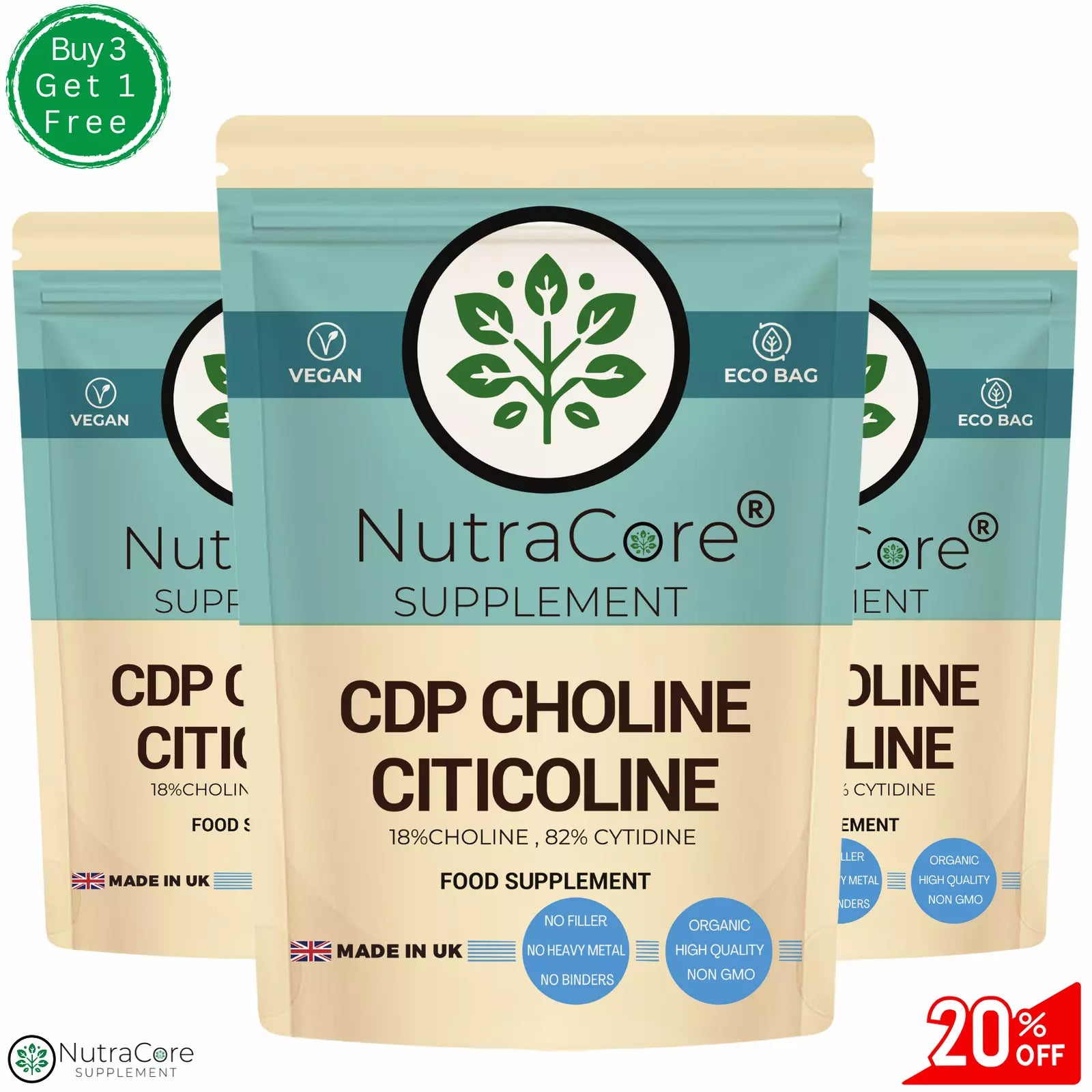 CDP Choline Citicoline 600mg Capsule-(108mg Choline&492mg Cytidine)-Br ...